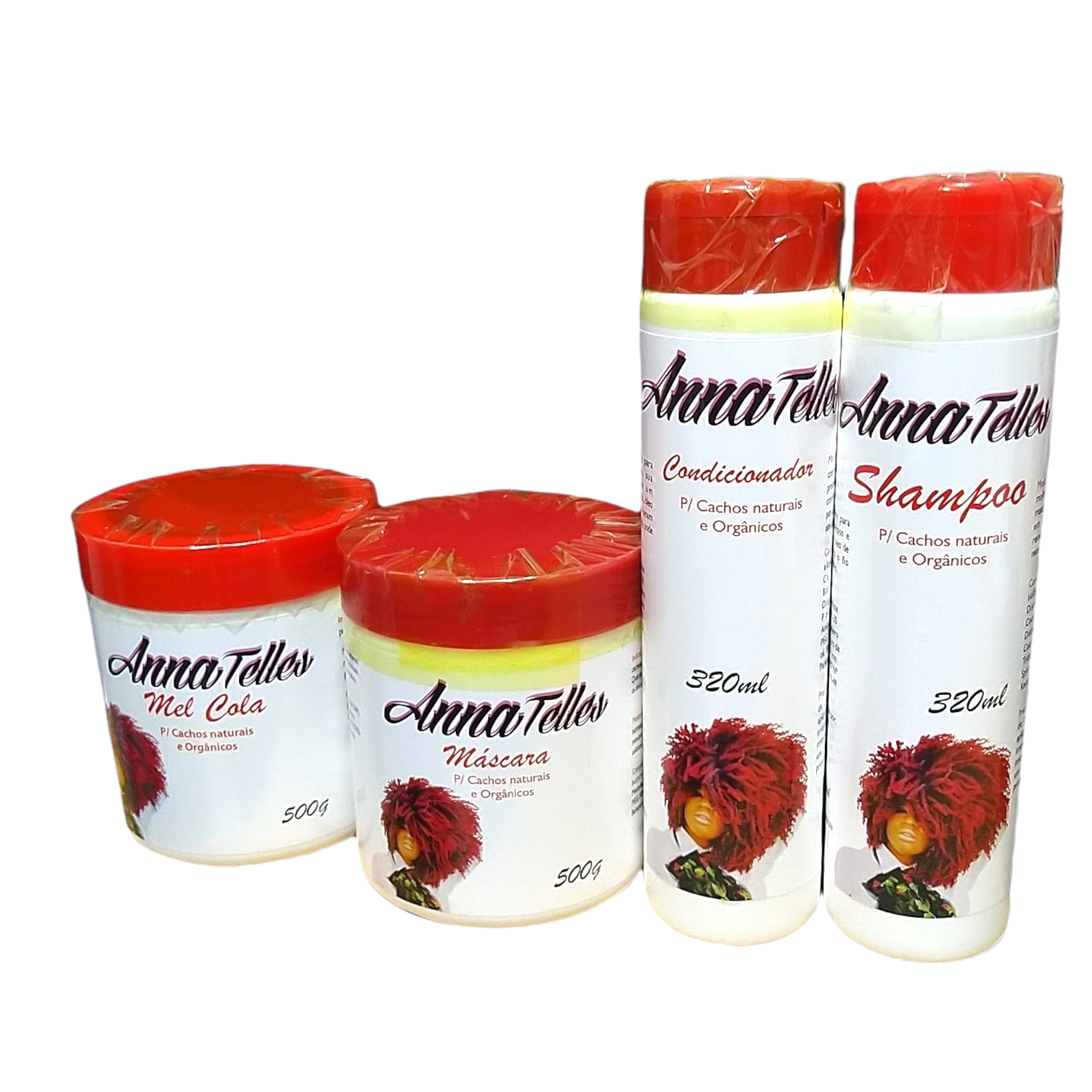 kit Shampoo Condicionador Máscara Hidratate Mel Cola Anna Telles
