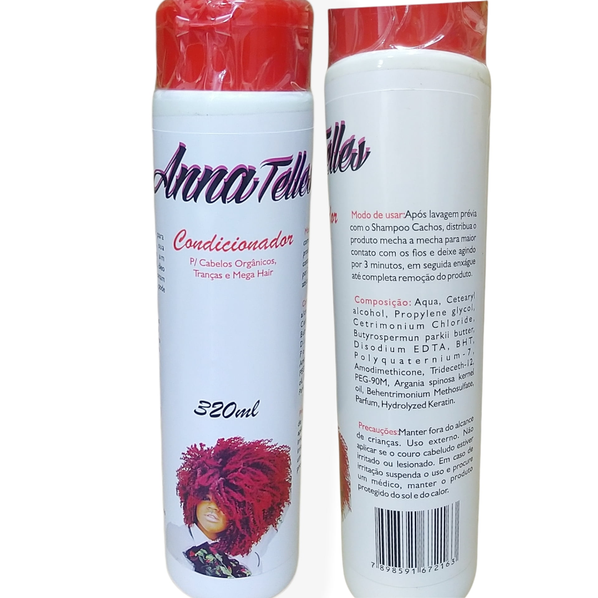 kit Shampoo Condicionador Máscara Hidratate Mel Cola Anna Telles